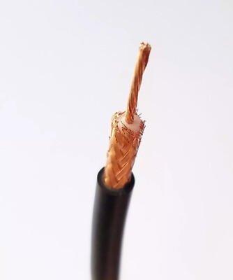 RG58 Type Coaxial Cable RG58A/U Stranded Bare Copper Center 78% VOP ...