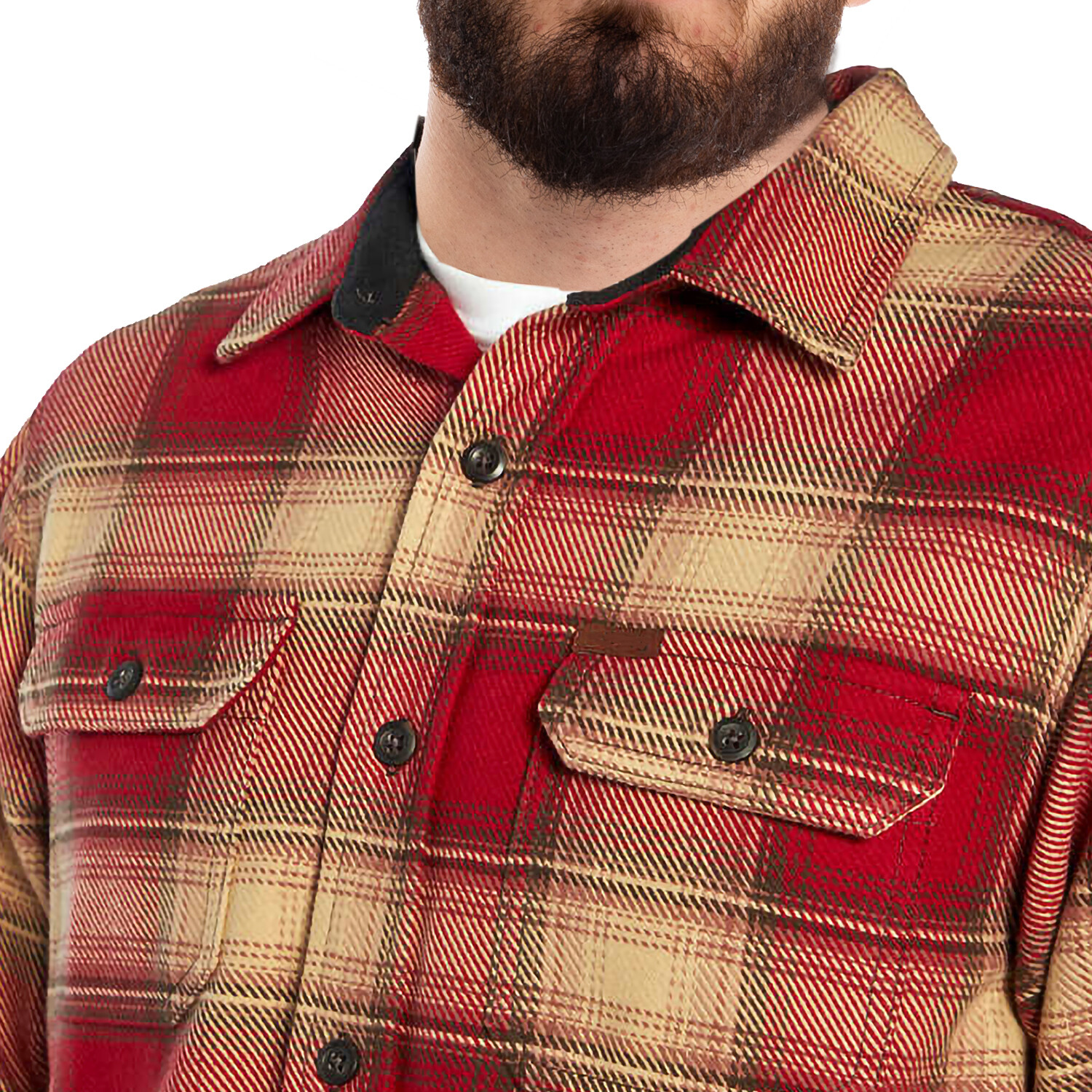 Mens Flannel Lumberjack Shirt Jacket Plaid Check Heavyweight Hand ...