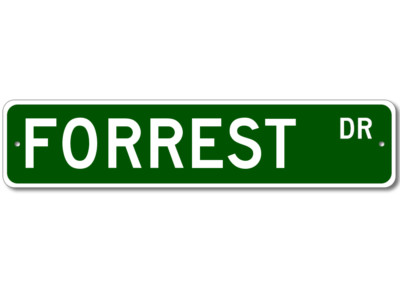 Forrest Drive Street Sign Personalized Custom Last Name Metal Sign ...