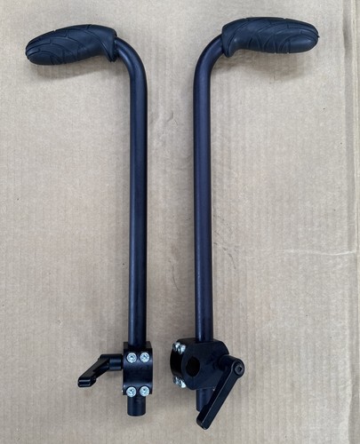 Tilite Wheelchair Adjustable Push Handles with Clamps Universal Quickie ...