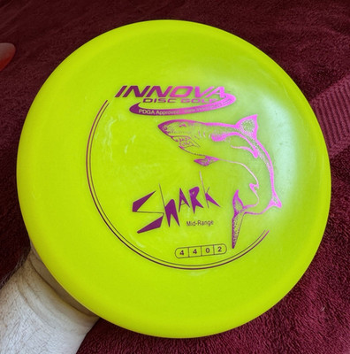 New Innova Shark Disc Golf 150g Disc Mid-Range Yellow w/Purple Stamping ...