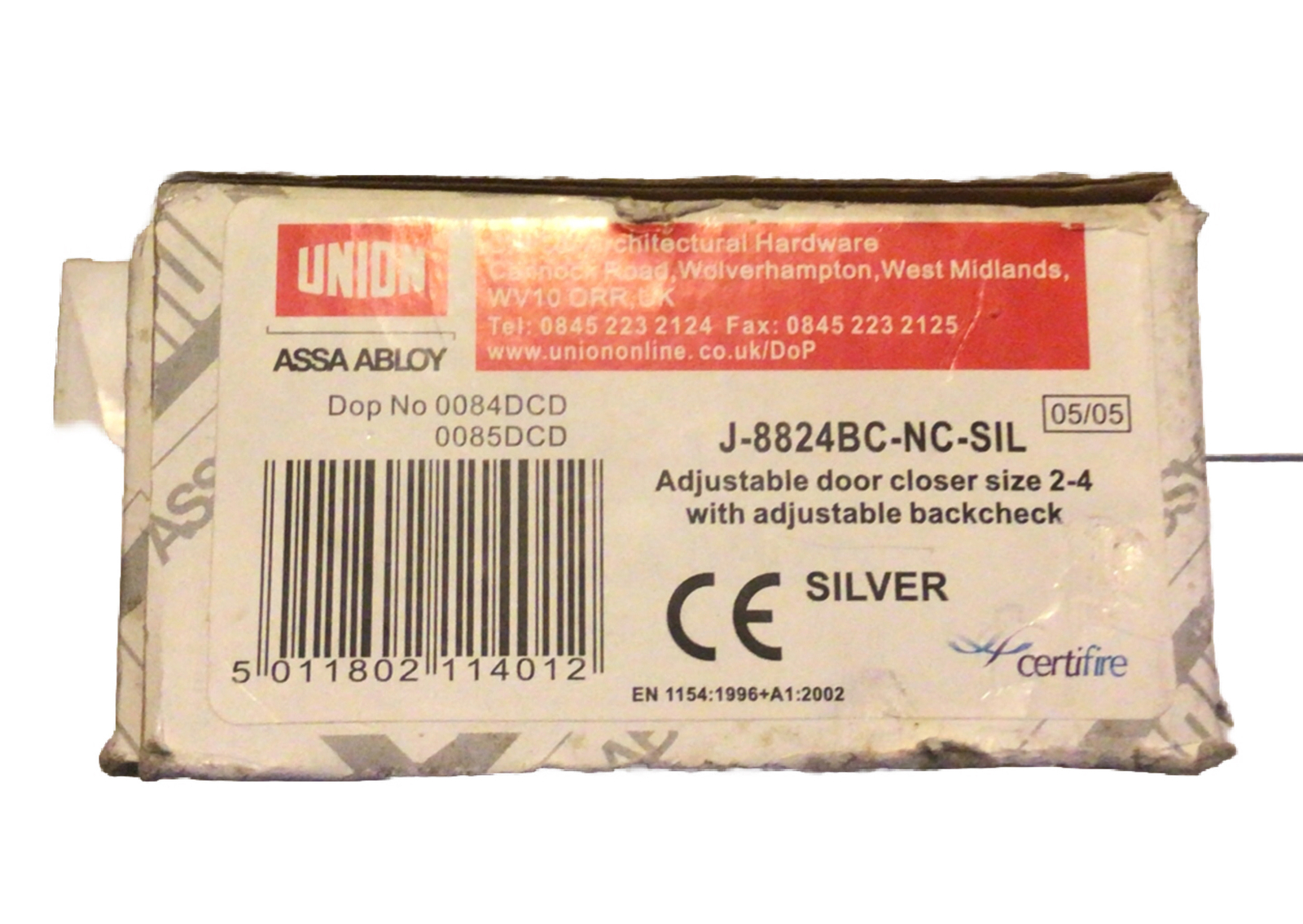 Union Assay Abloy Adjustable Door Closer Size 2-4 Silver for sale ...