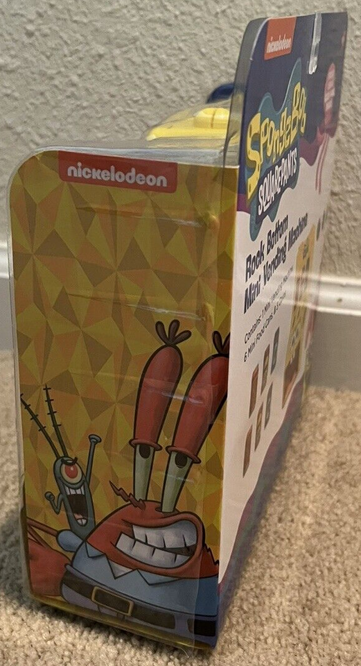 SpongeBob SquarePants Rock Bottom Mini Vending Machine Set NIB | eBay