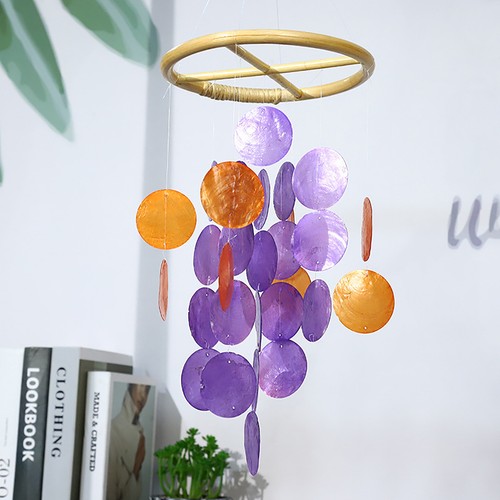 Wind Chime Circle Natural Home Beautification Bedroom Wind Chime Frame ...