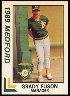 1989 Best Cards Southern Oregon A's GRADY FUSON RC ATHLETICS A'S ...
