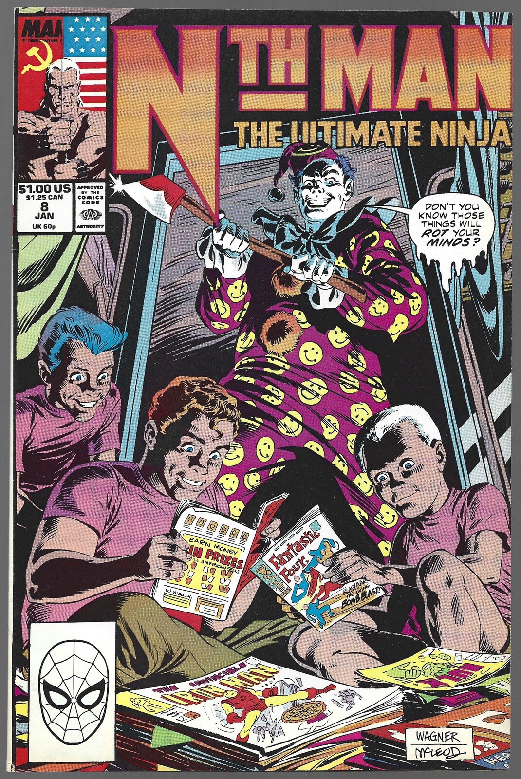 Nth Man #8 Jan. 1990 Marvel Comics Newsstand | eBay