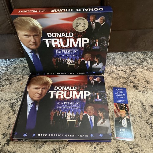 Donald Trump 45th President Hardbound Collector's Vault Book Set ...
