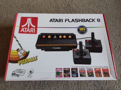 Atari Flashback 8 Black Console w/ Box 105 Built In Games 40th ...