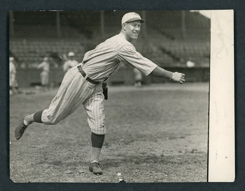 Orig. c1922 Bullet Joe Bush 8.5"x6.5" B&W Type 1 Photo (Conlon signed ...