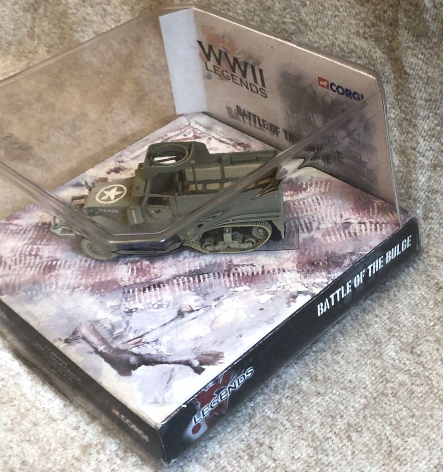 Corgi WWII Legends CC60407 M3A1 Half Track 1:50 Scale (Missing Machine ...