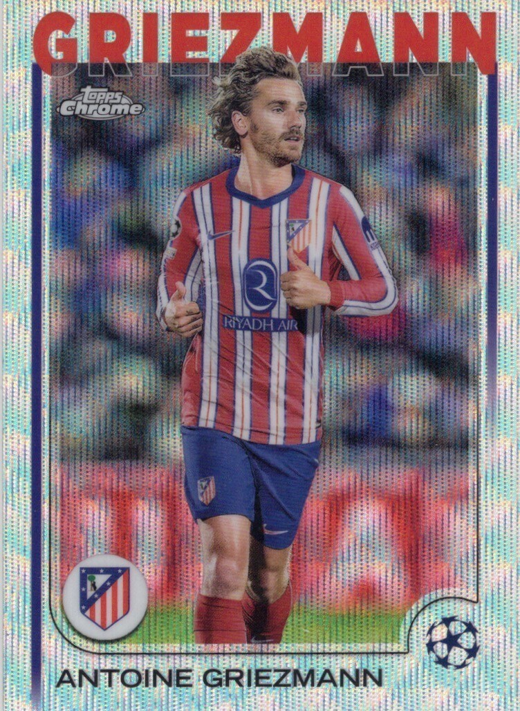 2024-25 Topps Chrome Uefa Club Competitions - Antoine Griezmann #8 Wave ...