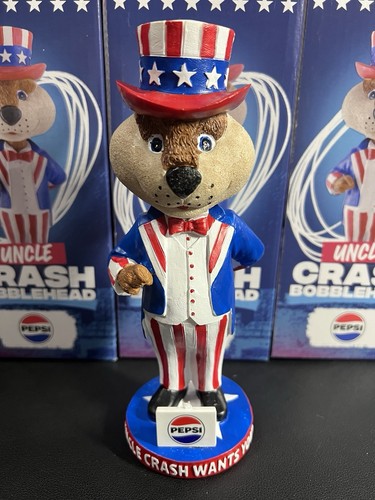 Uncle Crash Mascot Patriotic Bobblehead West Michigan Whitecaps SGA 7/3 ...