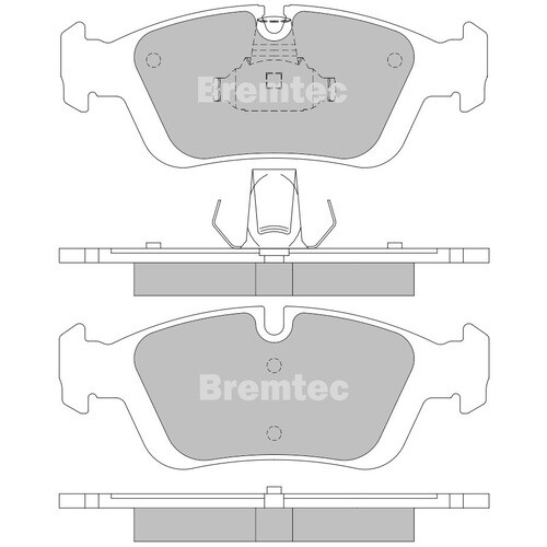Bremtec Front Euroline ECE R90 Approved Ceramic Brake Pads BT862ELC ...