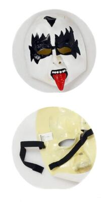 Demon Face Mask KISS Gene Simmons Fancy Dress Up Halloween Costume ...