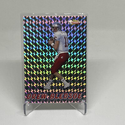 1993 Pacific Prizm Drew Bledsoe Silver Prism Rookie Card | eBay