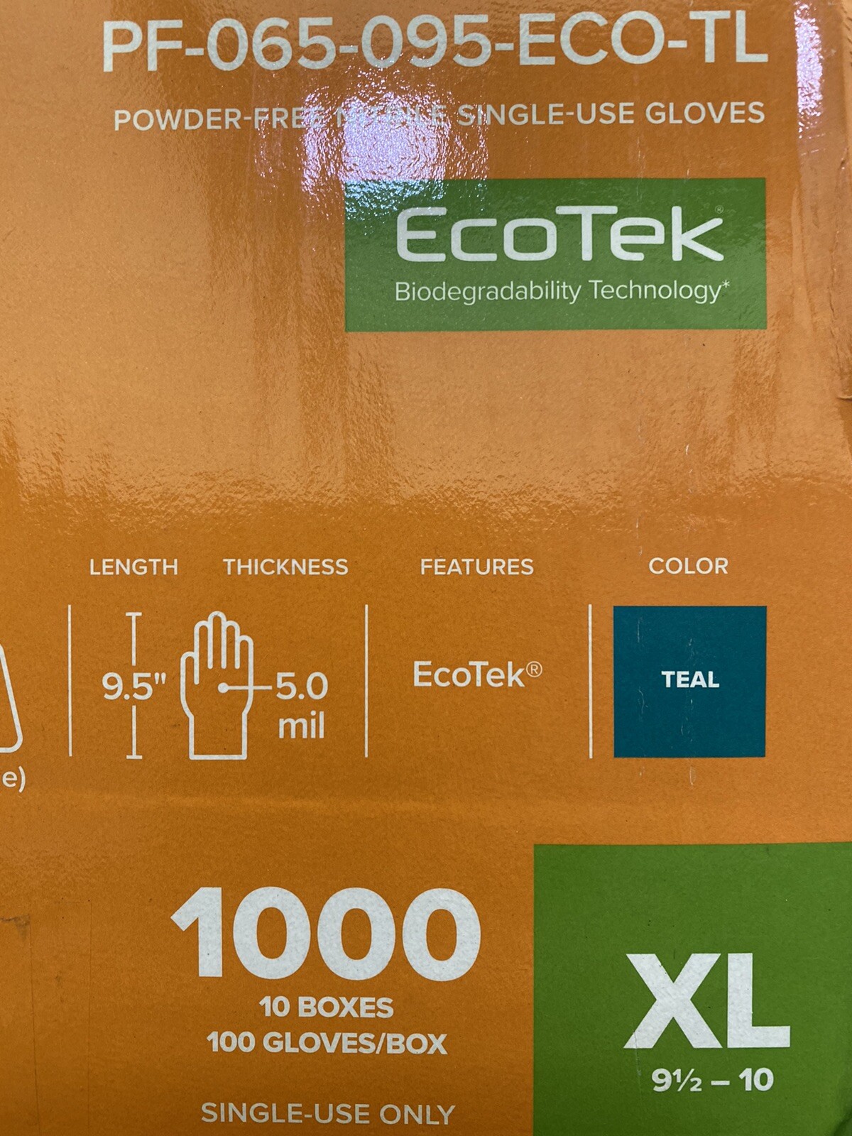 SW Safety PowerForm PF-95TL 5 mil Biodegradable Nitrile Gloves Size XL ...
