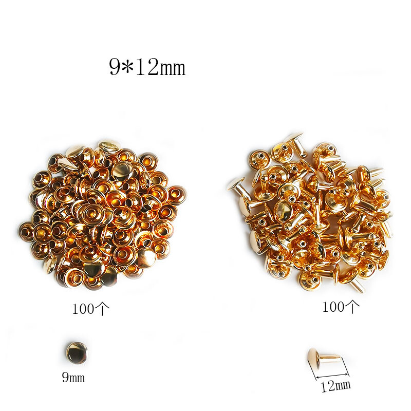 Double Cap Rivets Stud Rapid Rivets Leather Craft Repair 5mm 8mm 9mm ...