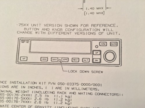 King KAP-140 Flight Control Install Manual | eBay