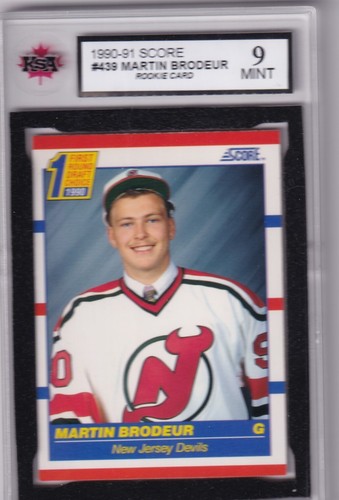 1990-91 Score Martin Brodeur Rookie Card KSA 9 | eBay