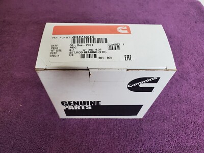 Genuine CUMMINS ISX QSX Standard Rod Bearing Set STD 4089405 | eBay