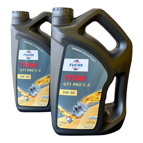 2x5 Liter Fuchs Titan 5W-30 GT1 Pro C3 5W-30 Motoröl 5W30 BMW LL-04 VW ...