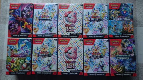 Pokémon TCG Booster bundle lot - prismatic Evolutions, 151, Destined ...
