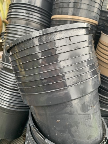 45x Black 3 Litre 3L Plastic Plant Flower Nursery Garden Pots -Used ...