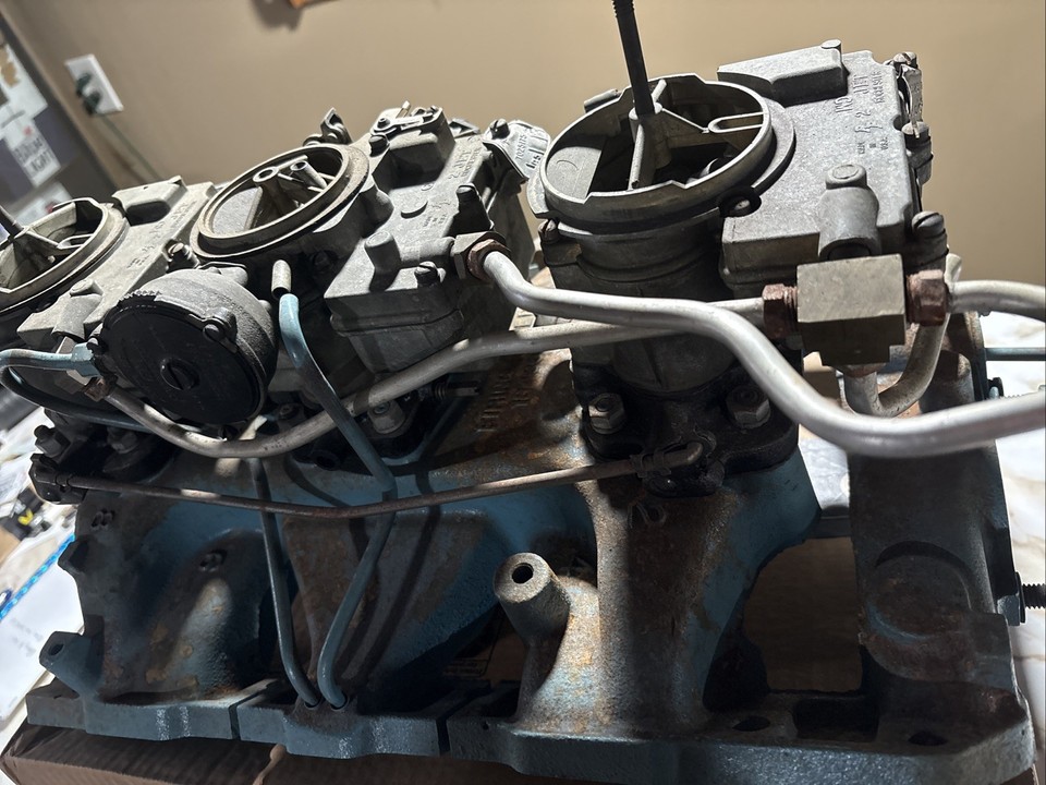 Pontiac GTO Tri Power Intake And Carb Assembly | eBay