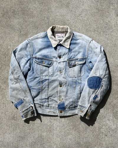 Vintage 70s Lee Storm Rider Wool Lined Denim Jacket Mens Union Made ...