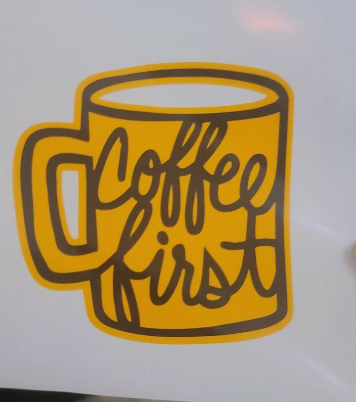 Vinyl Decal, Coffee, Decals, Cute, Orange & Brown | eBay