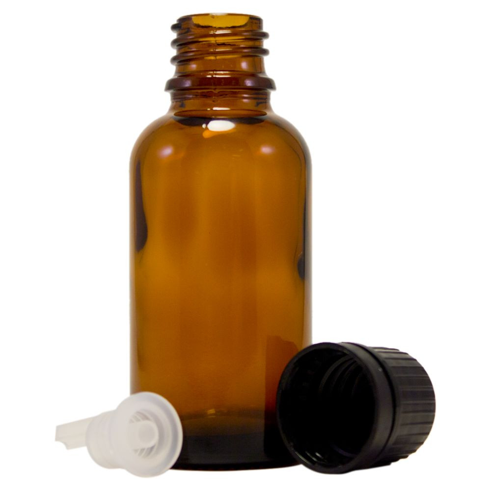 1 fl oz (30 ml) Amber Glass Bottle w/ Euro Dropper | eBay