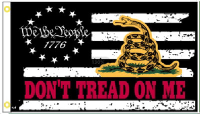 3X5 WE THE PEOPLE GADSDEN BETSY ROSS 1776 DTOM FLAG BANNER GROMMETS ...