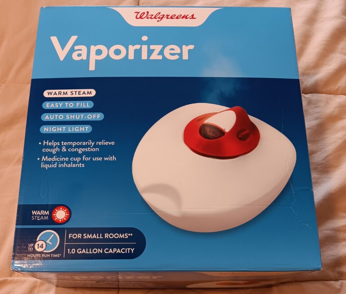 Vaporizer Warm Steam Easy to Fill Auto Shut Off Night Light 14 Hour ...