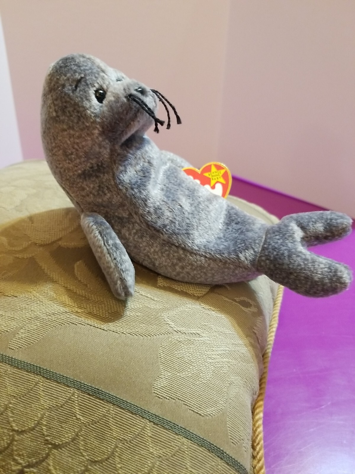 "Slippery" The Seal 1999 Ty Beanie Baby with tag errors. RETIRED, EUC ...