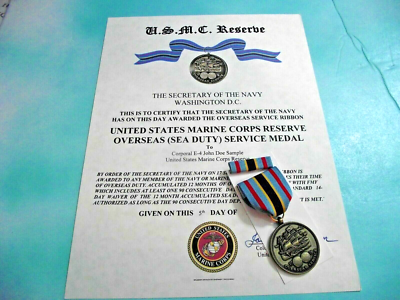 Us Armed Forces Reserve Medal Marine Corps Anodized Ebay United States