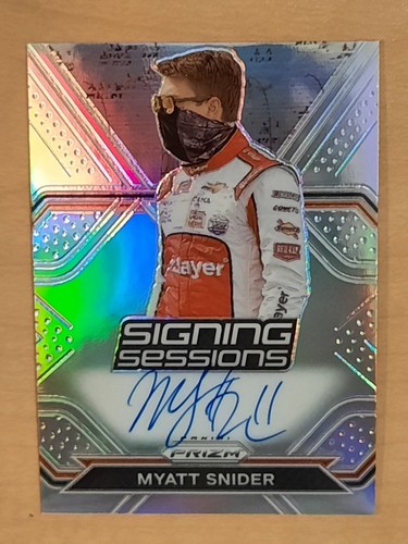 2021 Panini Prizm Signing Sessions Silver #S-MS Myatt Snider Auto ...