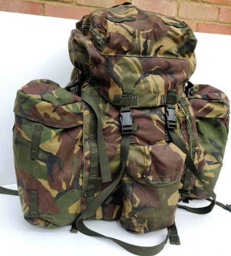 GENUINE BRITISH ARMY BERGEN RUCKSACK DPM SHORT BACK 120L POUCHES | eBay ...