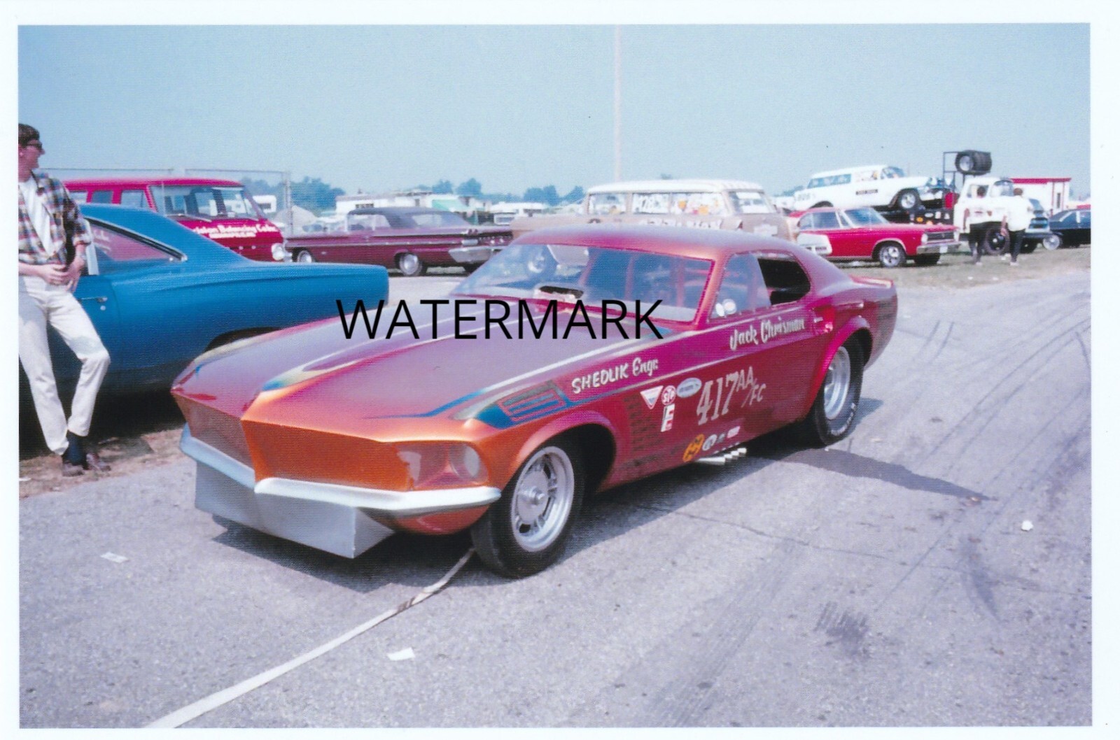 1960s Drag Racing-Jack Chrisman's 69 Mustang Funny Car-1969 NHRA ...