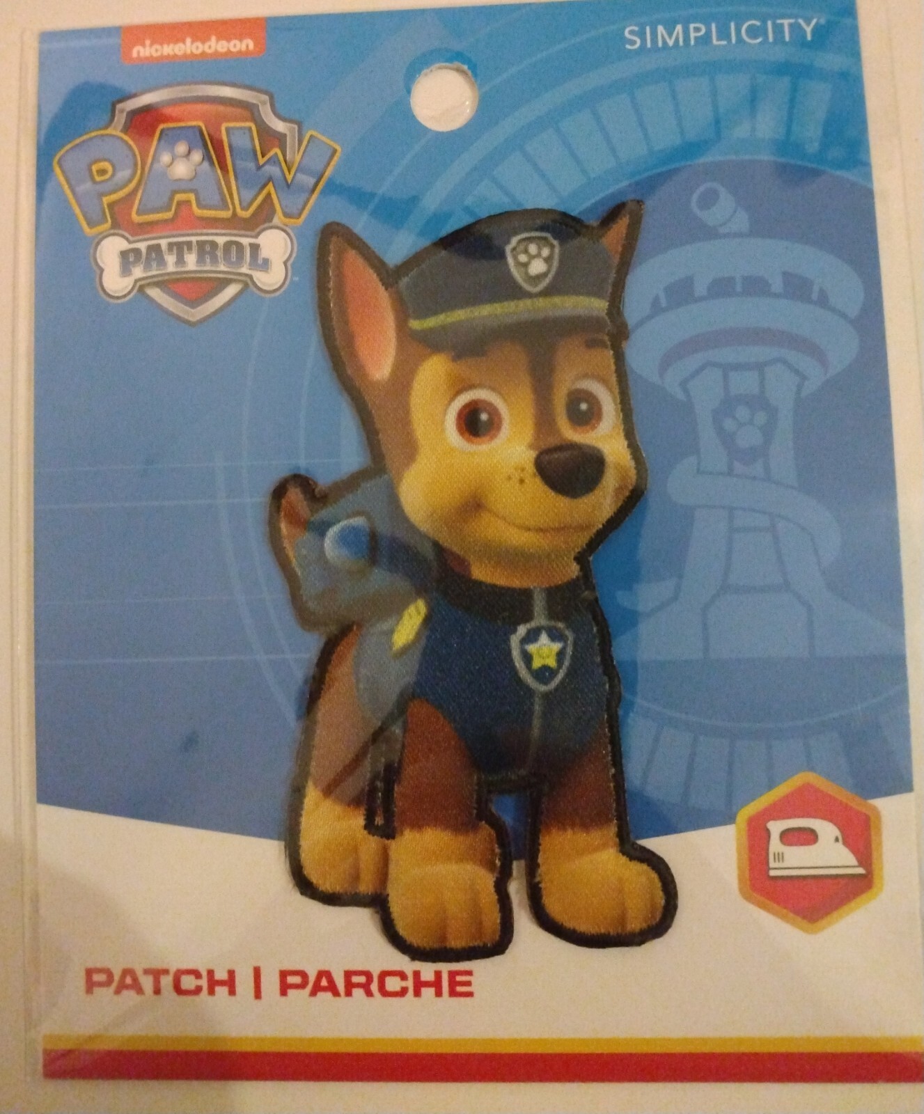 Paw Patrol CHASE Patch Kids Rescue Cartoon Embroidered Iron On | eBay