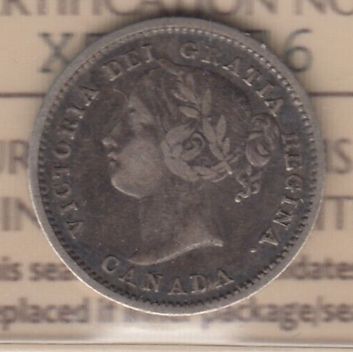 1858 Canada Ten Cent Coin ICCS F15 - XZY 376 C1 | eBay
