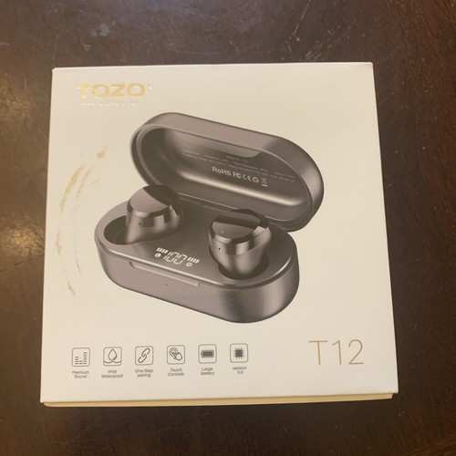 TOZO T12 Wireless In-Ear Earbuds Digital LED Display Waterproof ...