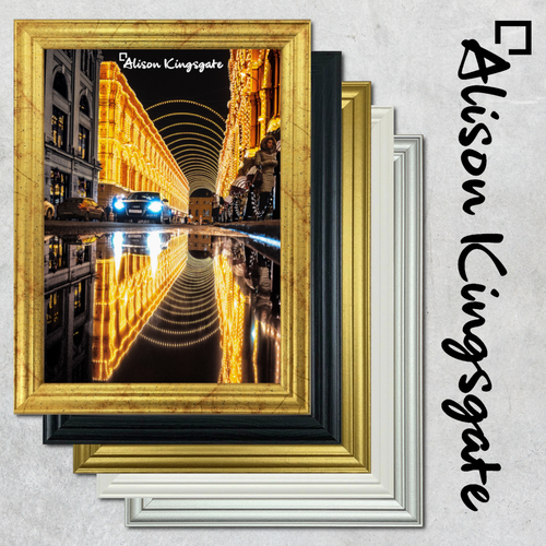 A1 Picture Frames Black White Photo Poster Frame Gold Flake Silver A2 ...