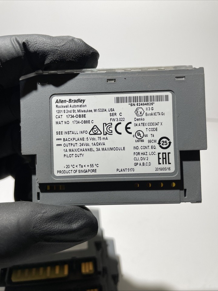 Allen-Bradley 1734-OB8E PLC 8 Point 24V DC Digital Output Module | eBay UK