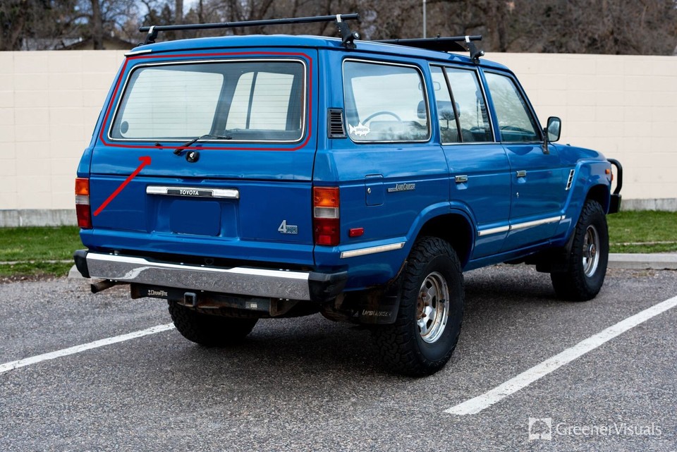 FOR TOYOTA LAND CRUISER FJ60 FJ62 BJ60 BJ62 BLACK DOOR GLASS RUBBER ...