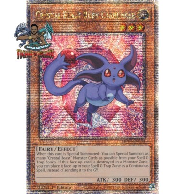 Yugioh 1x Crystal Beast Ruby Carbuncle MP24-EN020 Quarter Century ...