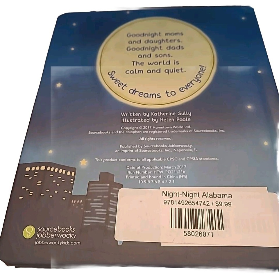 Night-Night Ser.: Night-Night Alabama by Katherine Sully (2017 ...