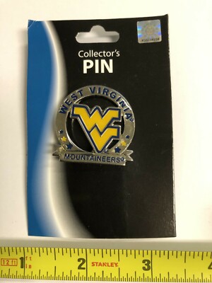 WEST VIRGINIA MOUNTAINEERS NCAA COLLECTOR'S HAT / LAPEL LOGO PIN FREE ...