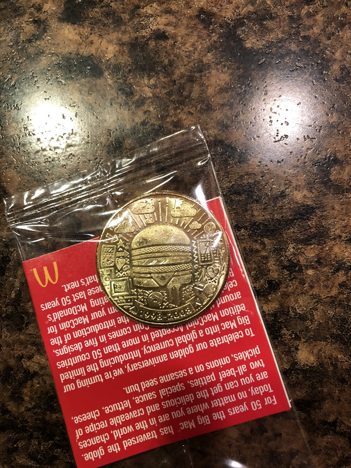 MacCoin Complete Set Of 5 McDonald’s Big Mac 50th Anniversary Coin | eBay