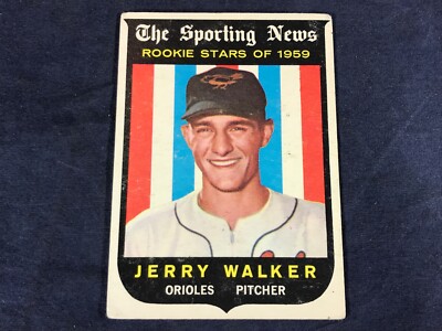 P4-48 BASEBALL CARD - JERRY WALKER BALTIMORE ORIOLES - 1959 TOPPS ...