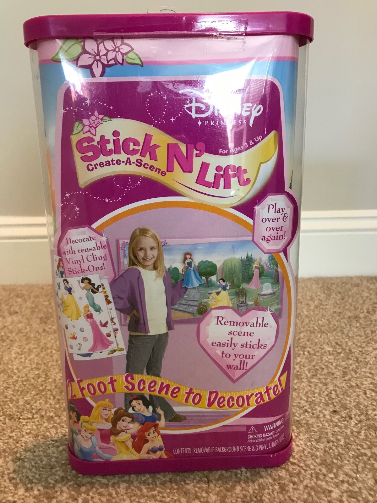 Disney Princesses Stick N Lift Create a Scene Removeable Wall Stickers ...